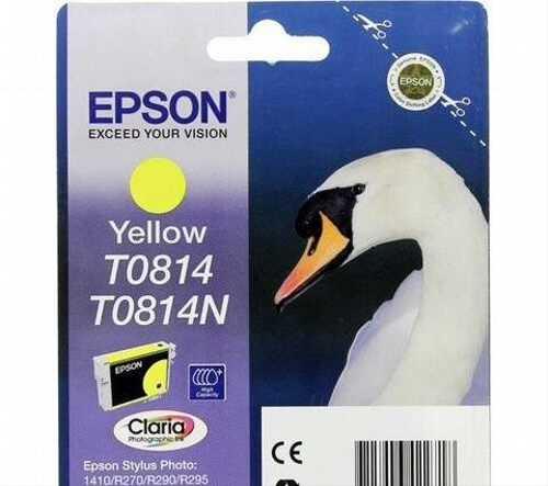 Epson T0814 (C13T11144A10) картридж желтый (760 ст