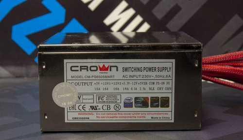 Блок питания crown CM-PS650W smart 650W