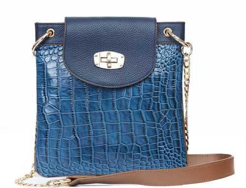 Компактная сумка crossbody из натуральной кожи