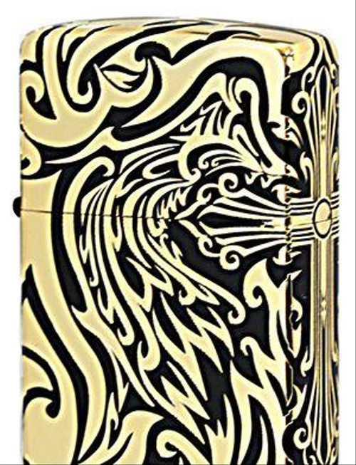 Зажигалка Zippo - Tribal Cross 5-sided