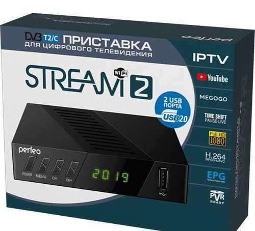 Приставка DVB-T2 Perfeo stream 2