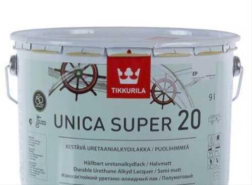 Лак полуматовый Tikkurila Unica Super ер 9 л