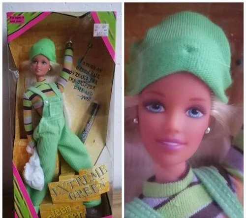 Кукла барби Barbie Teen Skipper Extreme Green nrfb