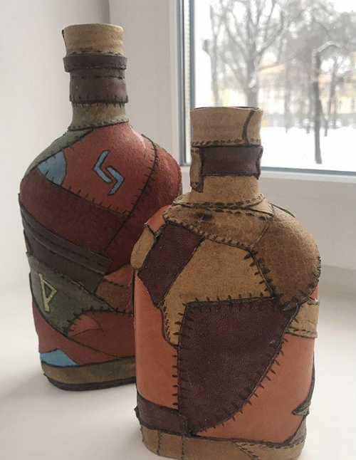 Эксклюзивная фляга стеклянная, hand made