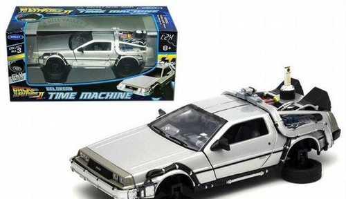 Delorean DMC Назад в будущее 2 Летающая 1:24 Welly
