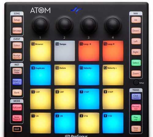 PreSonus atom контроллер