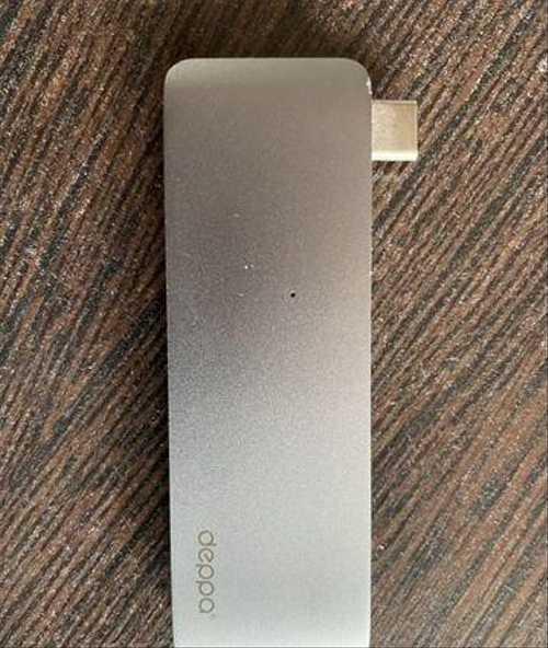 Адаптер USB hub Deppa 72217 для Macbook, USB-C, 5в