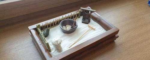 Японский сад камней настольный миниатюра