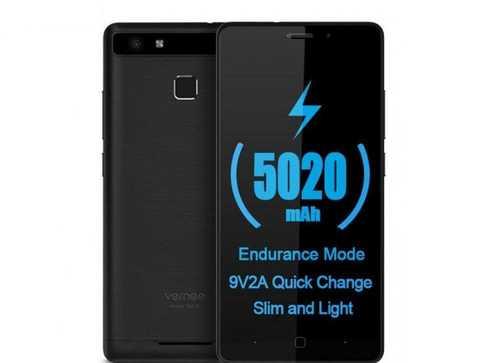 Vernee Thor E black (4G 5" 3/16GB 5000mAh) новый
