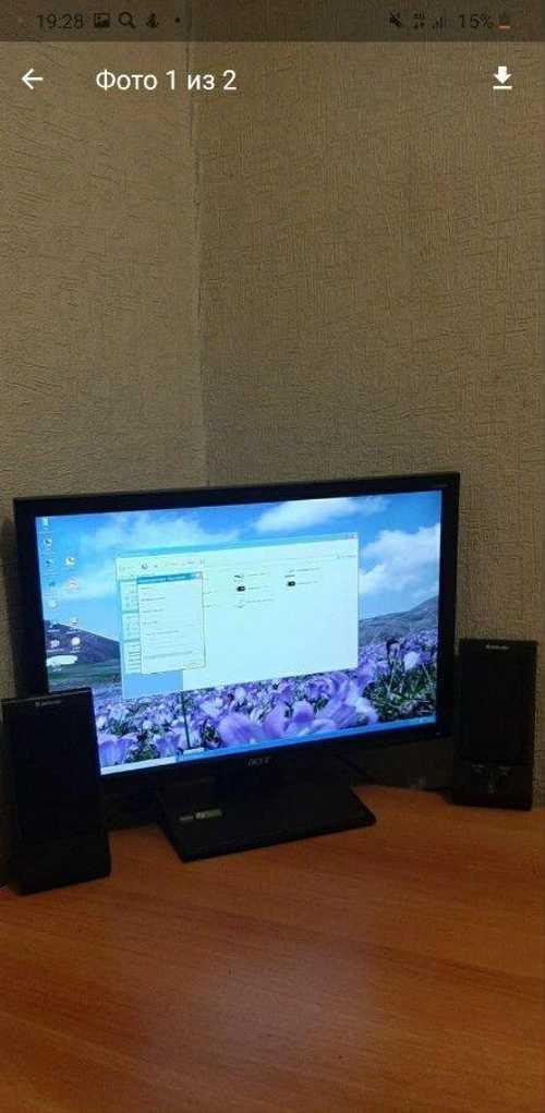 Монитор Acer, системный блок Irbis