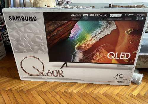 Новый телевизор Samsung QE49Q60RAU запакован