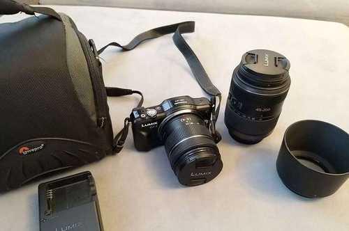 Фотоаппарат Panasonic GF-3 с объективами и сумкой