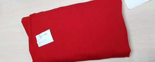 Сукно красное шерсть костюмная ткань