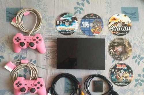 Sony PS2 scph-90008 чипована + игры
