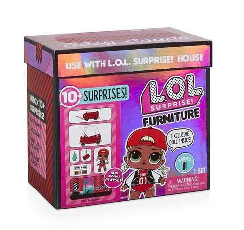 LOL Surprise Furniture Cozy Coupe & M.C. Swag