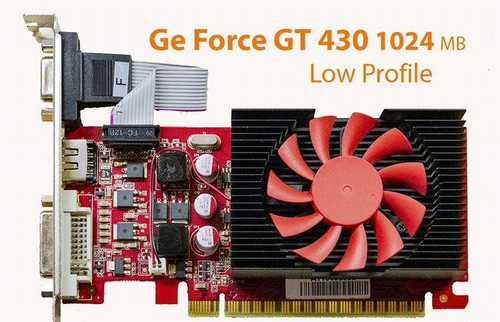 Низкопрофильная Palit GeForce GT 430 1Гб донор