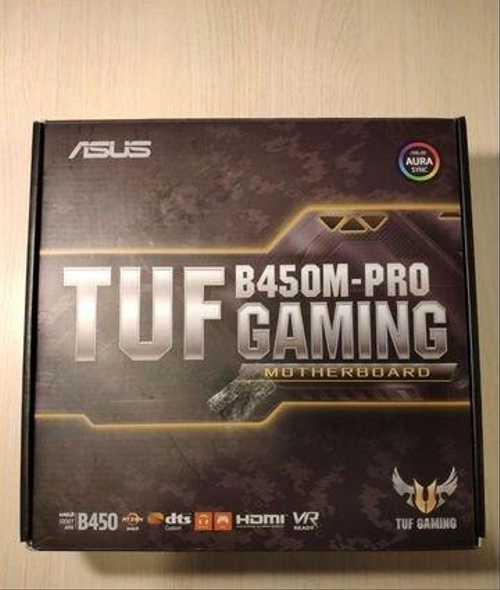 Мат.плата Asus TUF Gaming B450M PRO mATX как новая