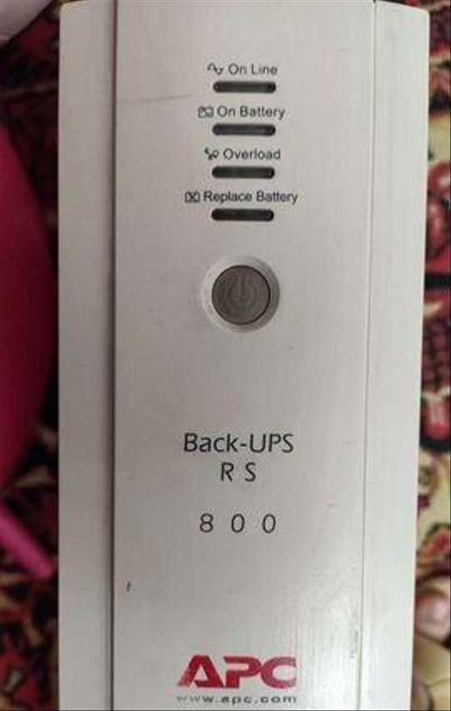 Ибп бесперебойник APS blackUPS RS 800 неисправный