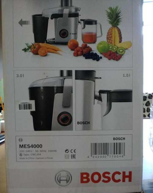 Соковыжималка Bosch MES4000
