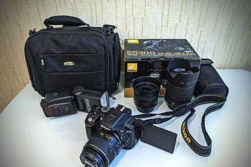 Nikon D5300 Kit 18-55 VR AF-P + аксессуары