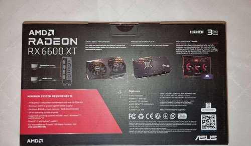 Видеокарта asus radeon RX 6600XT