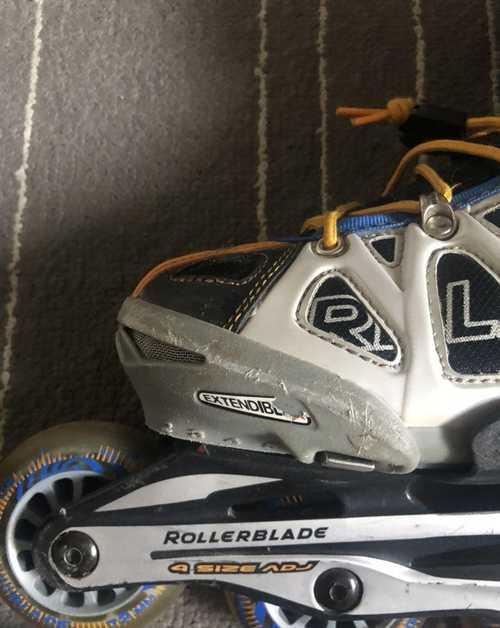 Ролики раздвижной Rollerblade 32-37 + защита