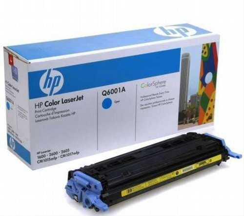 HP Q6001A тонер-картридж голубой (синий дизайн)