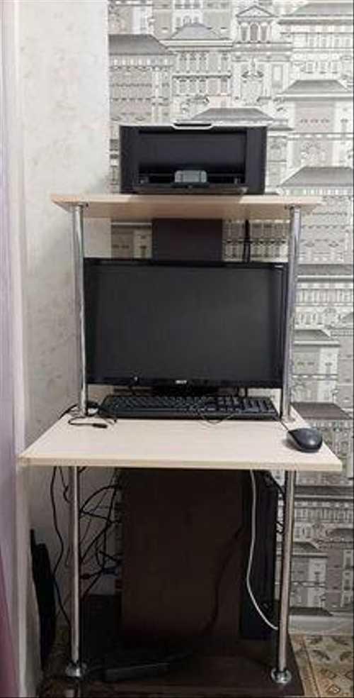 Персональный компьютер+принтер+стол