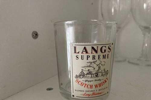 Редкий стакан для виски Langs Supreme