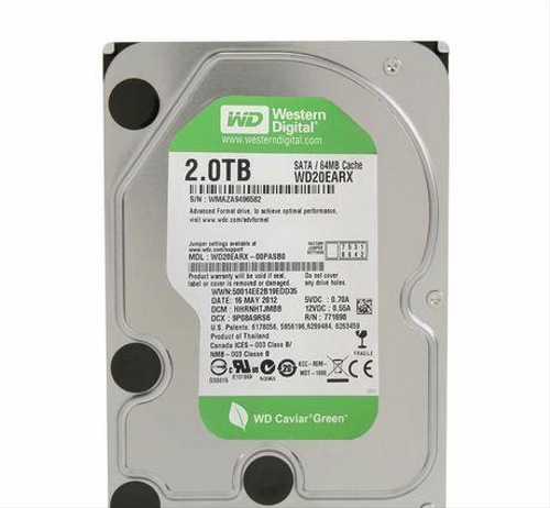 Жесткий диск Western Digital WD20earx 2TB sataiii