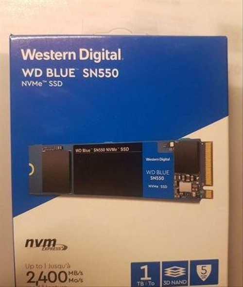 WD Blue SN550 1Tb M.2 nwme Новый