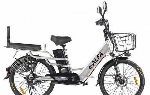 Электровелосипед Green City e-Alfa Lux серебристый