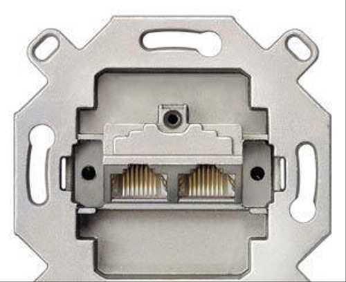 Розетка компьютерная двойная RJ45 Jung