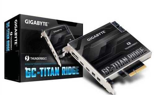 Gigabyte GC-Titan ridge Thunderbolt 3 PCI-E | Festima.Ru – частные ...