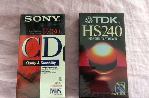 Видеокассеты новые запечатанные Sony, TDK