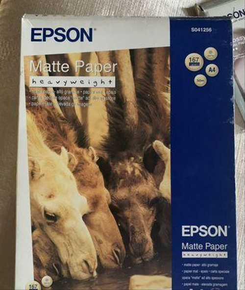 Фотобумага epson matte heavyweigt A4