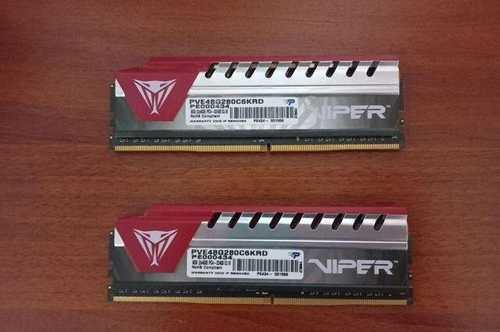 Оперативная память DDR4 Patriot viper 4Gb x 2