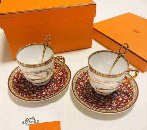 Кофейная пара Hermès " Cheval d'Orient