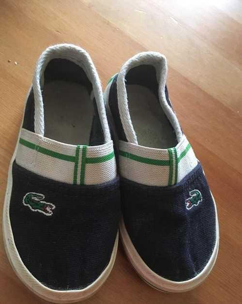 Туфли слипоны туфли Lacoste темно-синие