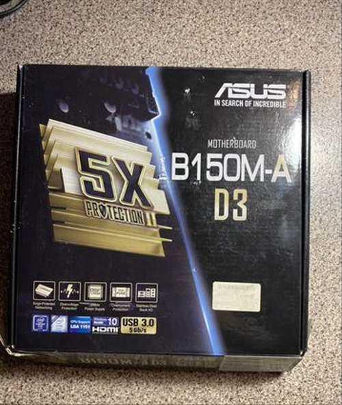 Материнская плата asus b150m-a d3