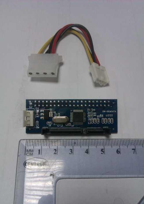 Переходник IDE to SATA новый с питанием