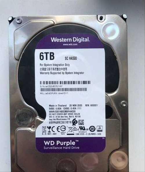 Жесткий диск 6TB WD60purx