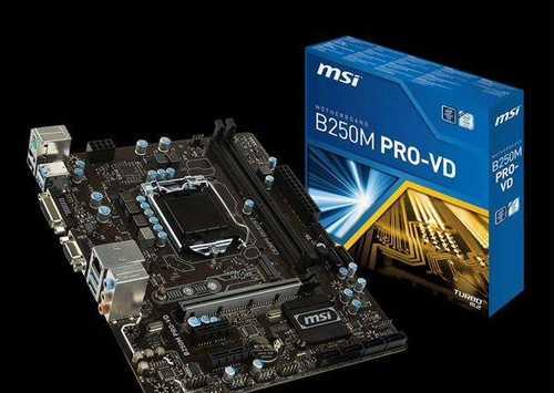 Материнская плата msi b250m pro-vd