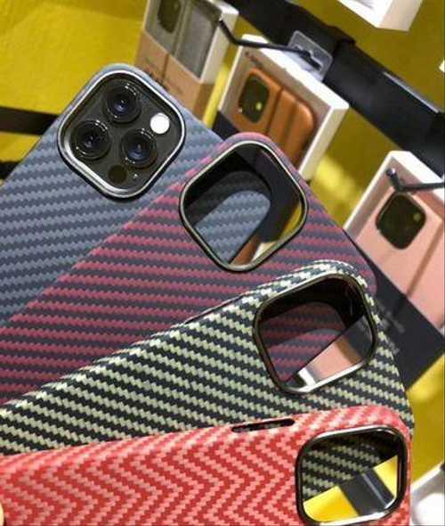 Case K-DOO Kevlar на iPhone 12Pro max красный