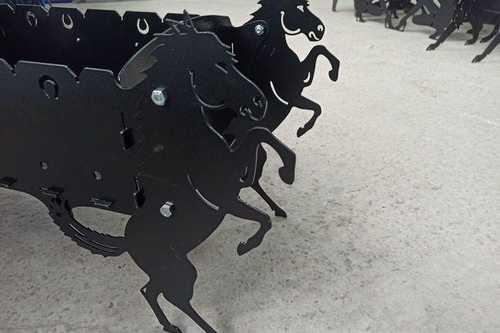 Мангал "Кони" разборный, сталь 3мм