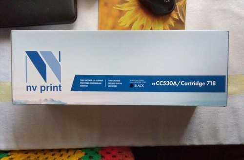 Картридж NV-Print CC530A / Cartridge718 Черный