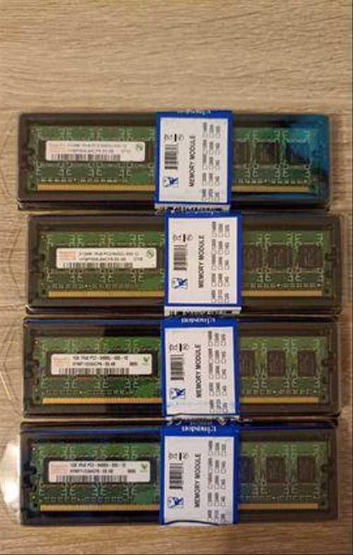 Оперативная память DDR2 3 Gb 2x1 Gb + 2x0,5 Gb