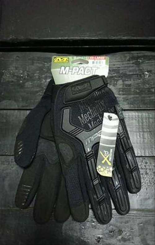 Оригинальные перчатки Mechanix M-pact чёрные XXL