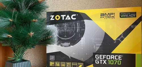 Видеокарта Zotac gtx 1070 Amp extreme