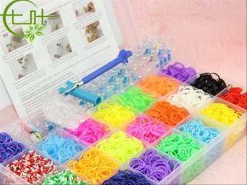 Rainbow loom набор 5800 резиночек